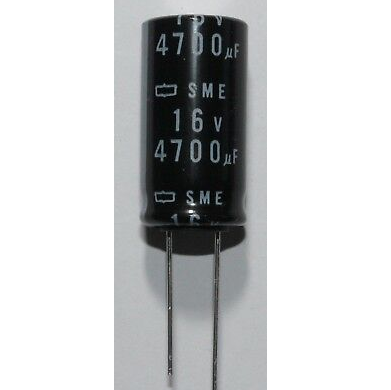 Electrolytic Capacitor, 4700 µF, 16 V, SME Series, 85°C, Nippon Chemi ...